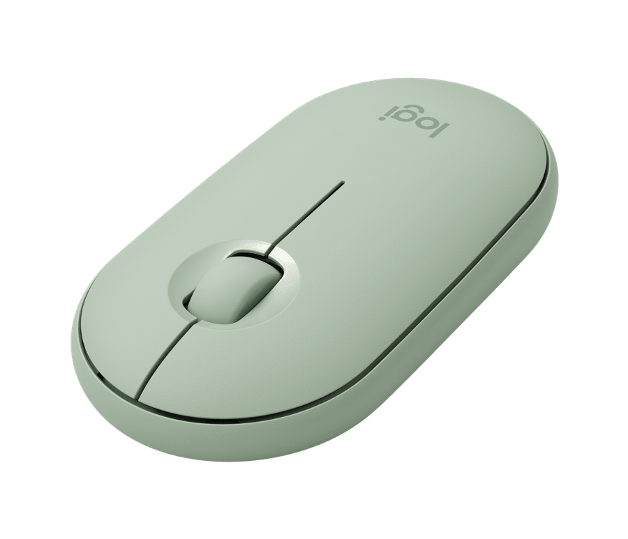 LOGITECH M350 PEBBLE WIRELESS MOUSE - EUCALYPTUS